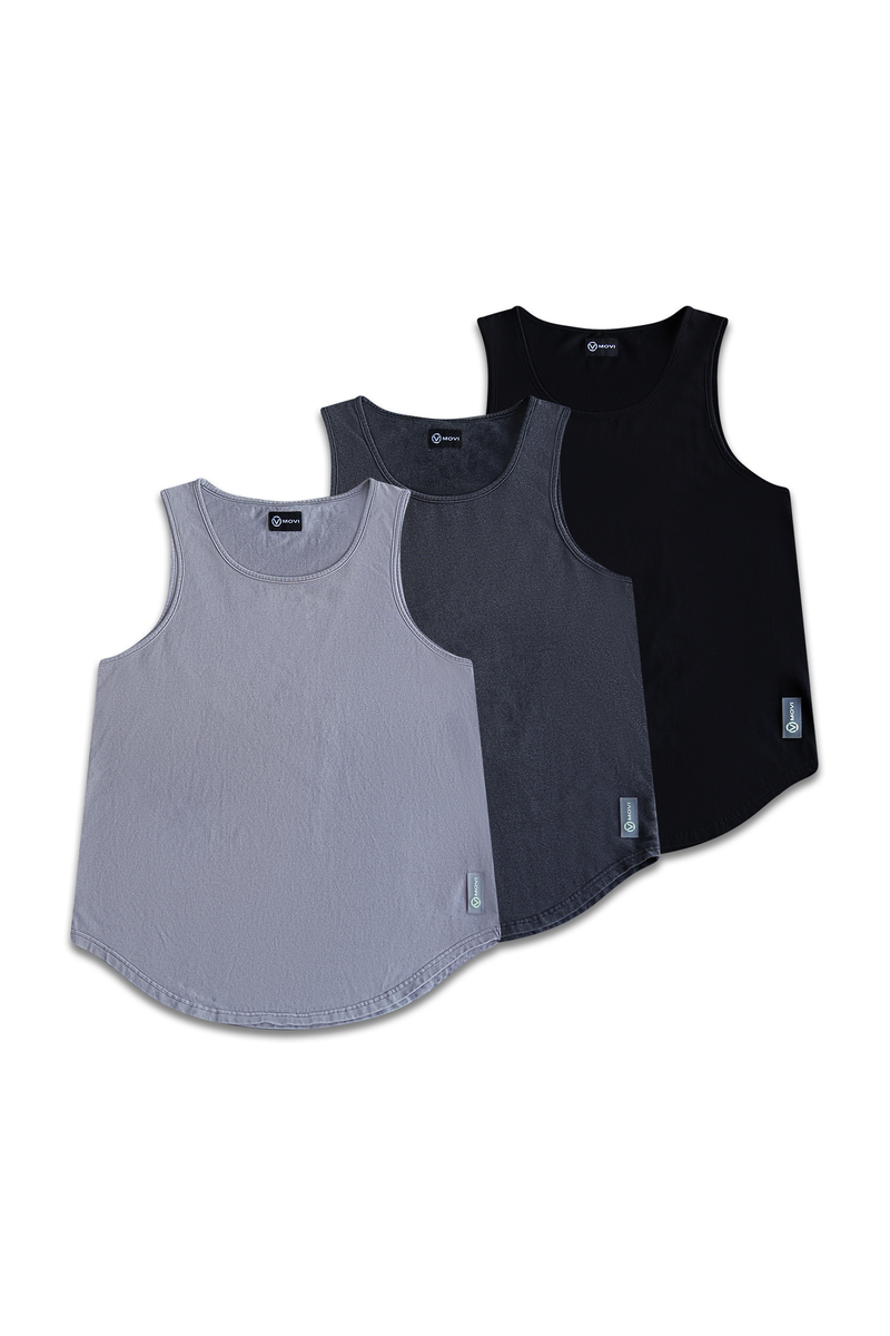 ORIGIN GLOW TANK - 3 PACK – MOVI ATHLETIC